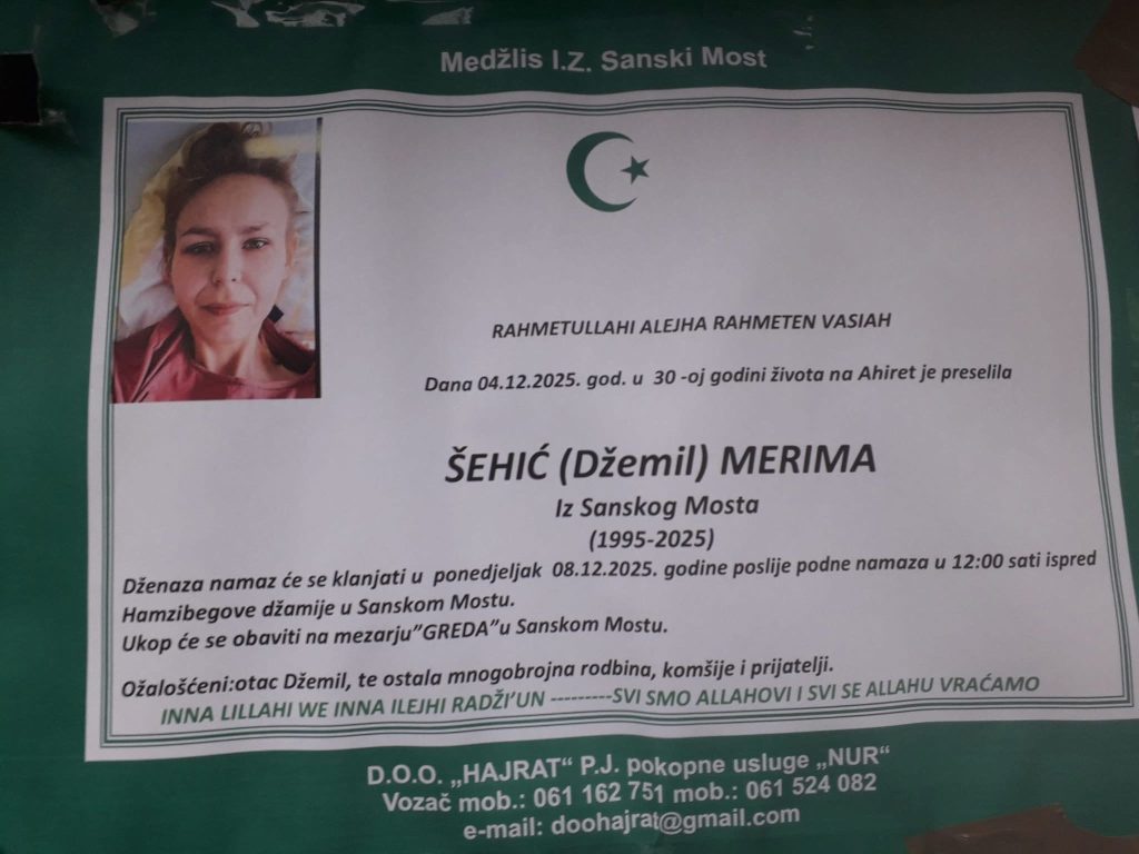 Preminula Merima Šehić u 30. godini života: Porodica i prijatelji ...